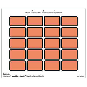 Tabbies - Exhibits-U-Create Blank Label Packs