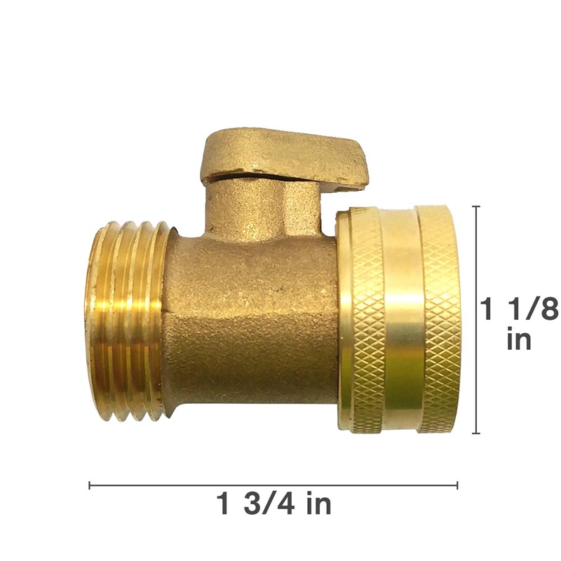 Braber Equipment - Brass Valve With Thumb Shutoff