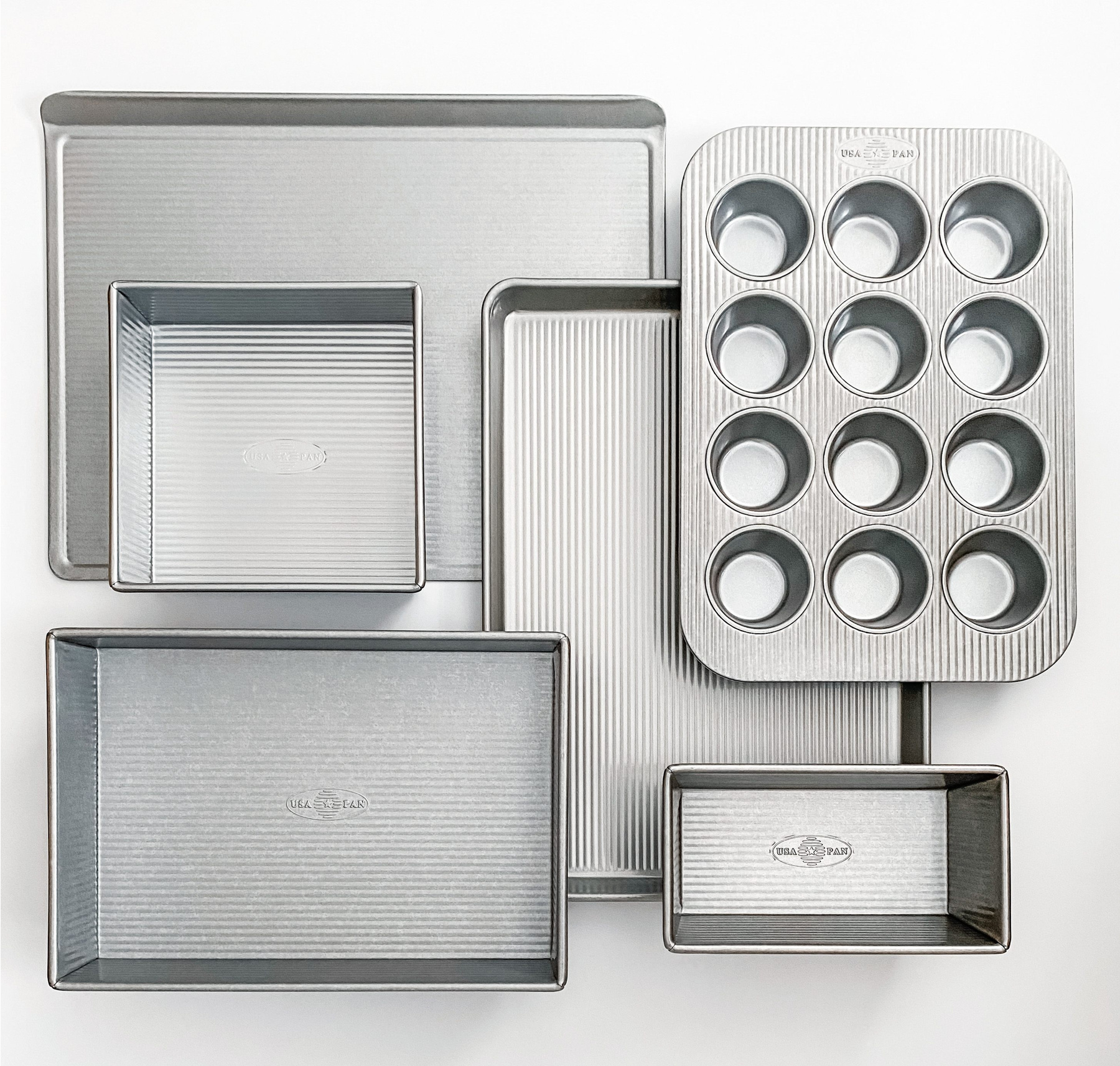 USA PAN® - USA PAN Nonstick Aluminized Steel 6 Piece Bakeware Set