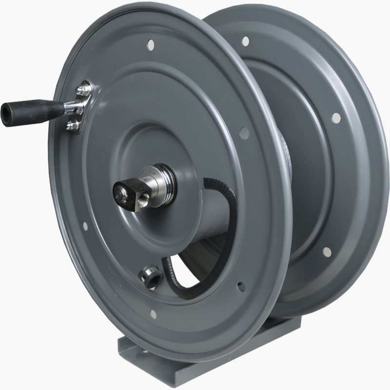 Braber Equipment - Heavy Duty Single Arm Mount Hose Reel With Hand Crank