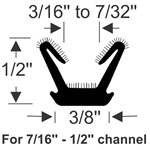 Steele Rubber Products - Sliding Window Channel