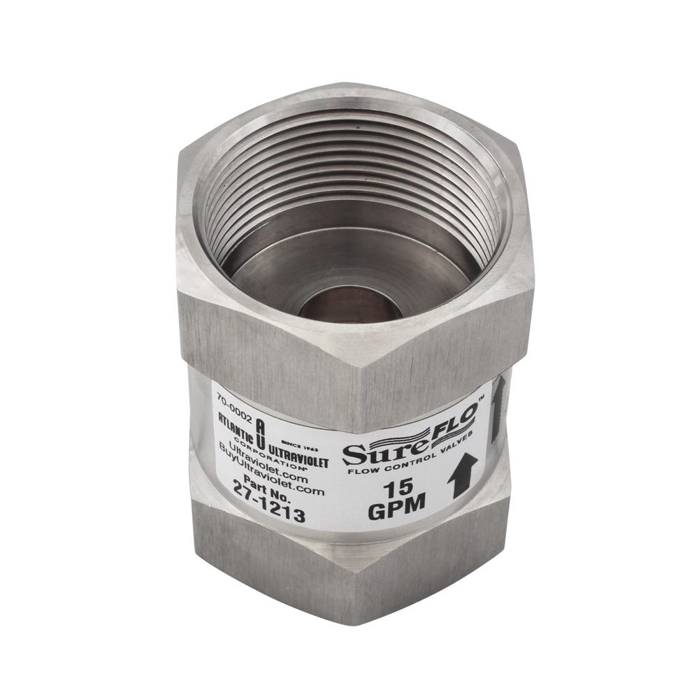 Flow Control - 15 GPM with 1-1/2" Inlet / Outlet - BuyUltraviolet