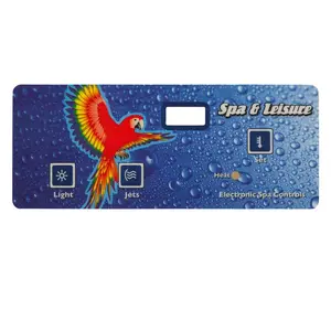 HYDROQUIP - Dynasty SV500 4-Button Spa Leisure Logo Overlay 12255