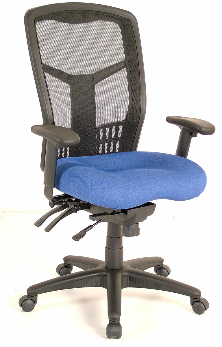 CoolMesh Executive High Back Chair - Blue Fabric