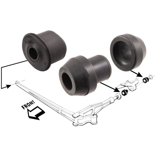 Steele Rubber Products - Radius Arm & Axle Pivot Bushing Set ...
