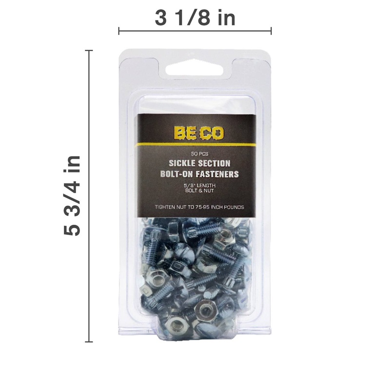 Braber Equipment - Sickle Section Bolt-on Fastener Bolt W/Locknut