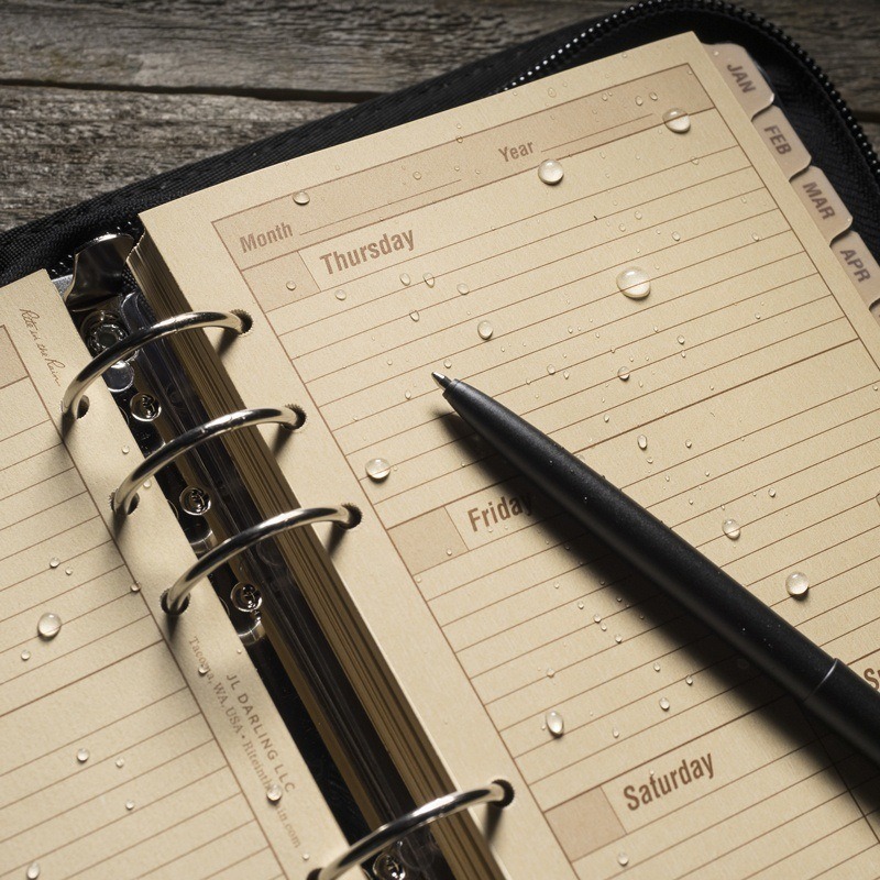 Rite in the Rain All Weather Standard Weekly Planner Refills, 4.625 x 7 ...