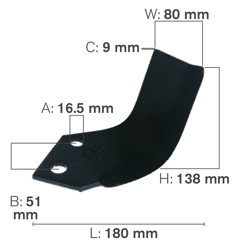 Braber Equipment - L Shaped Tillage Blade
