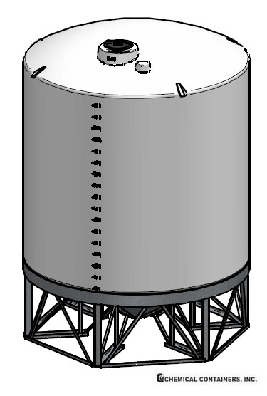 CCI - 10000 Gallon Cone Bottom Tank Stand - 30 Degree
