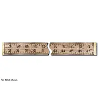 Universal Sewing Supply - Hard Maple Wooden Ruler in 8ths and 16ths ...