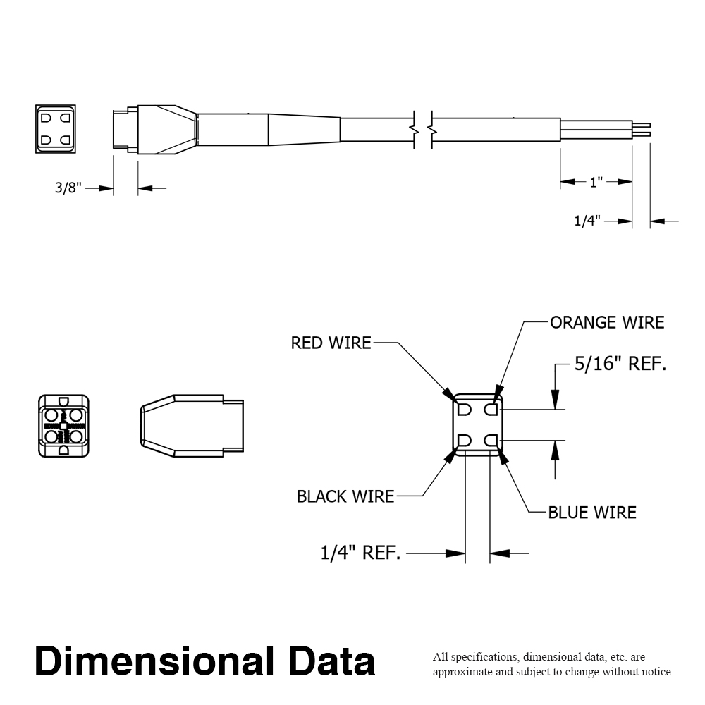 Lamp Socket - 4 Pin Socket with 20 Ft. Lead Wire - BuyUltraviolet