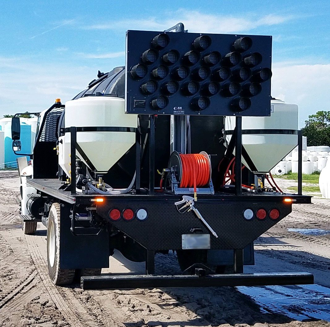 CCI - Custom Roadside Spray Trucks | Single & Dual Long Reach Boom Options