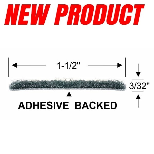 Steele Rubber Products - Street Rod 1-1/2" x 75' Window Felt or Run ...