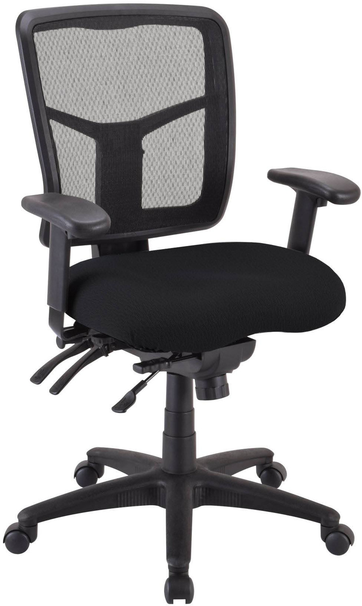 CoolMesh Executive Mid Back Chair - Black Fabric