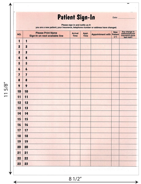 Tabbies - Healthcare Forms Patient Sign-In Forms