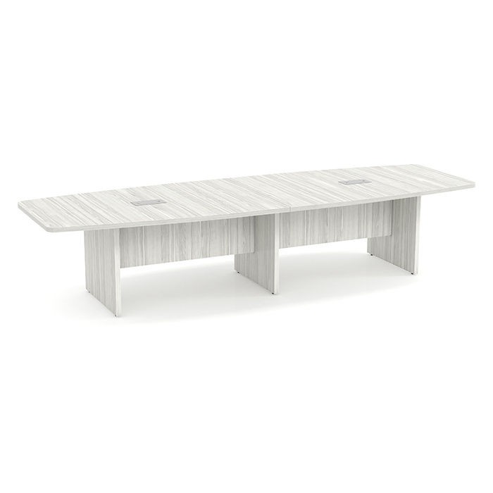 N9NE Furniture Group- Storlie - 12ft Boat Shape Conference Table, Slab ...