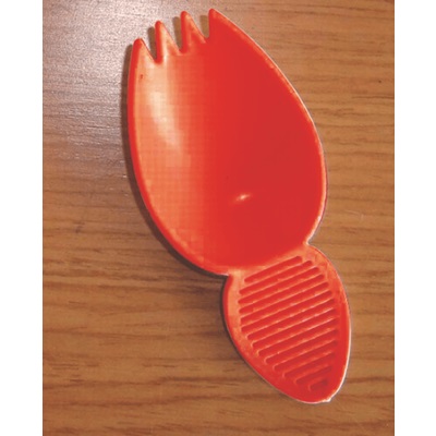 Cook's Orange Mini Spork for High Security Meal Serving