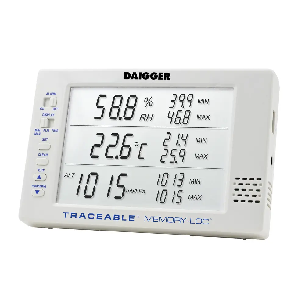 Weber Scientific Traceable Memory-Loc Datalogging Barometer