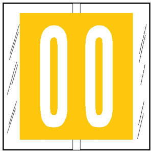 Tabbies - Original COL'R'TAB® Numeric 11500 Label Rolls