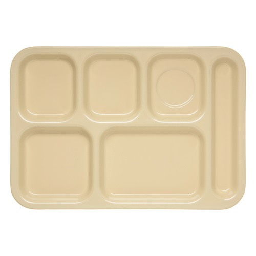Carlisle Heavyweight 6-Compartment Melamine Trays | Cook's Direct