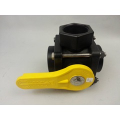 CCI - 2" Banjo 3 Way Ball Valve - Side Load - Polypropylene