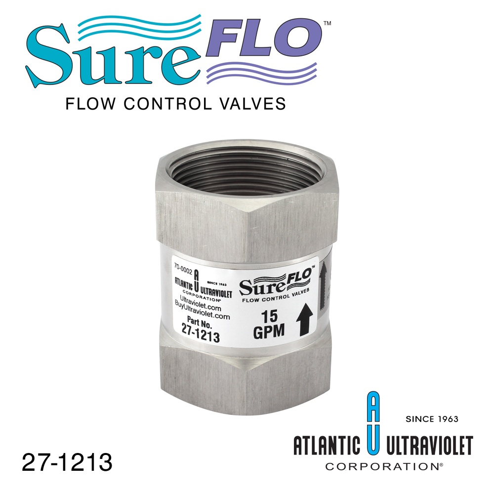 Flow Control - 15 GPM with 1-1/2" Inlet / Outlet - BuyUltraviolet