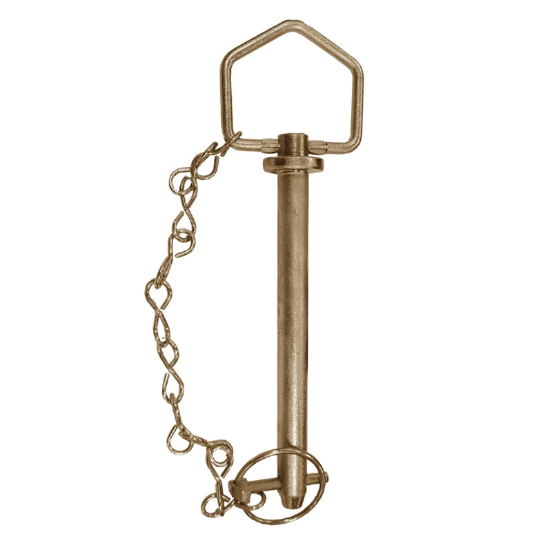 Braber Equipment - Swivel-Handle Forged Hitch Pin with Chain
