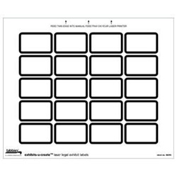 Tabbies - Exhibits-U-Create Blank Label Packs