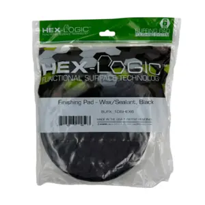 ACP Inc Detail Supplies - 6" Black Hex-Logic Finishing Pad
