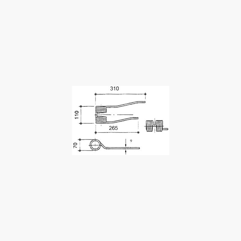 Braber Equipment - Taarup/Farendlose Tedder Tines