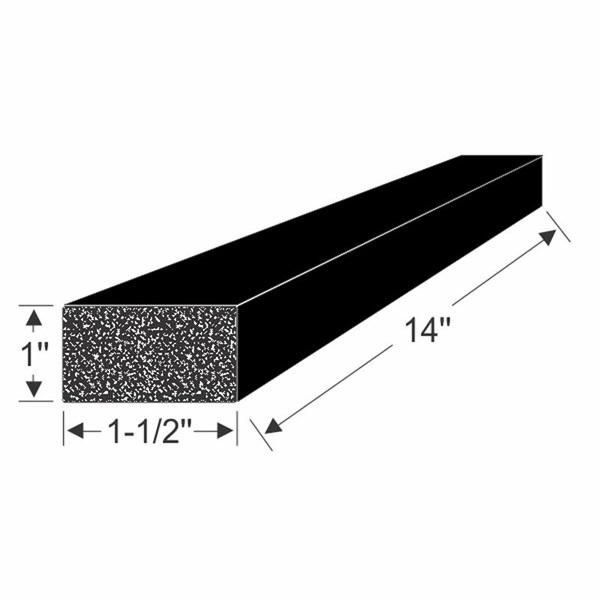 Steele Rubber Products - 1-1/2" x 1" Universal EPDM Block | Marine ...