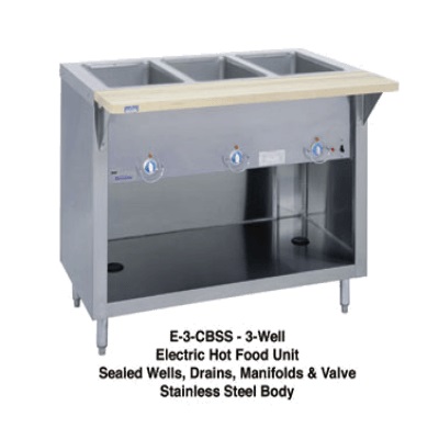 Duke E-3-CBSS | Buy Duke E-3-CBSS Three Well Thurmaduke Hot Food Steam ...