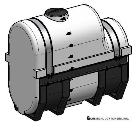 CCI - 200 Gallon x 27" Width Slimline Tank Saddle