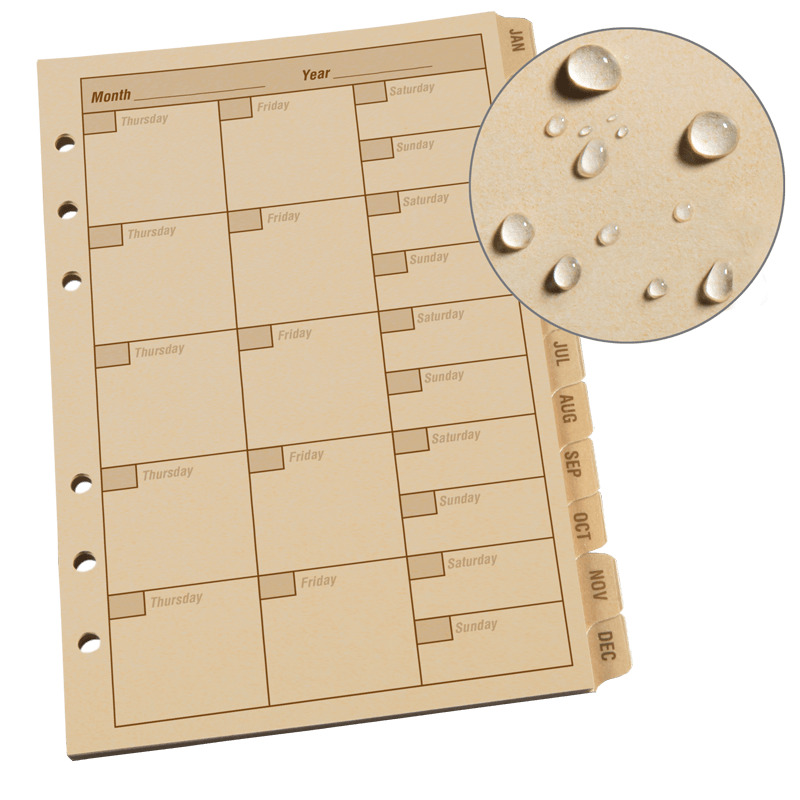 Rite in the Rain All Weather Daily Planner Refills, 4.625 x 7, No. 9260W