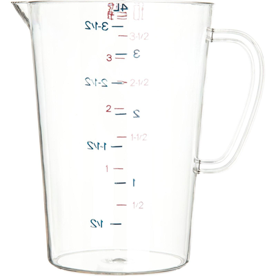 Carlisle 4314507 Clear Plastic Measuring Gallon
