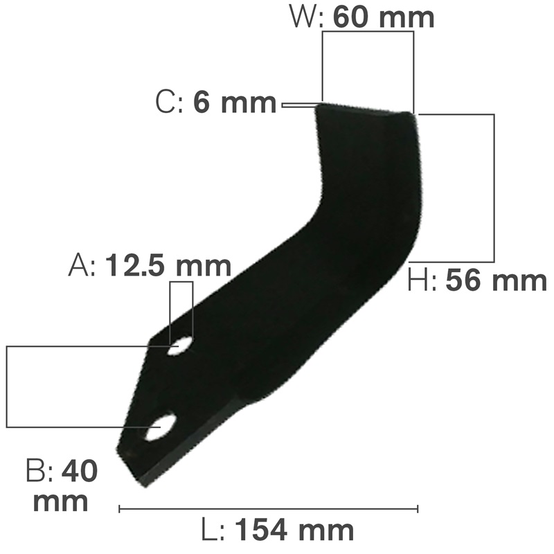 Braber Equipment - L Shaped Tillage Blade
