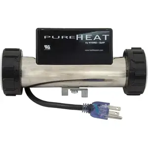 HYDROQUIP - Pure Heat Inline 120V 1500W Universal Bath Heater PH101-15UP-S