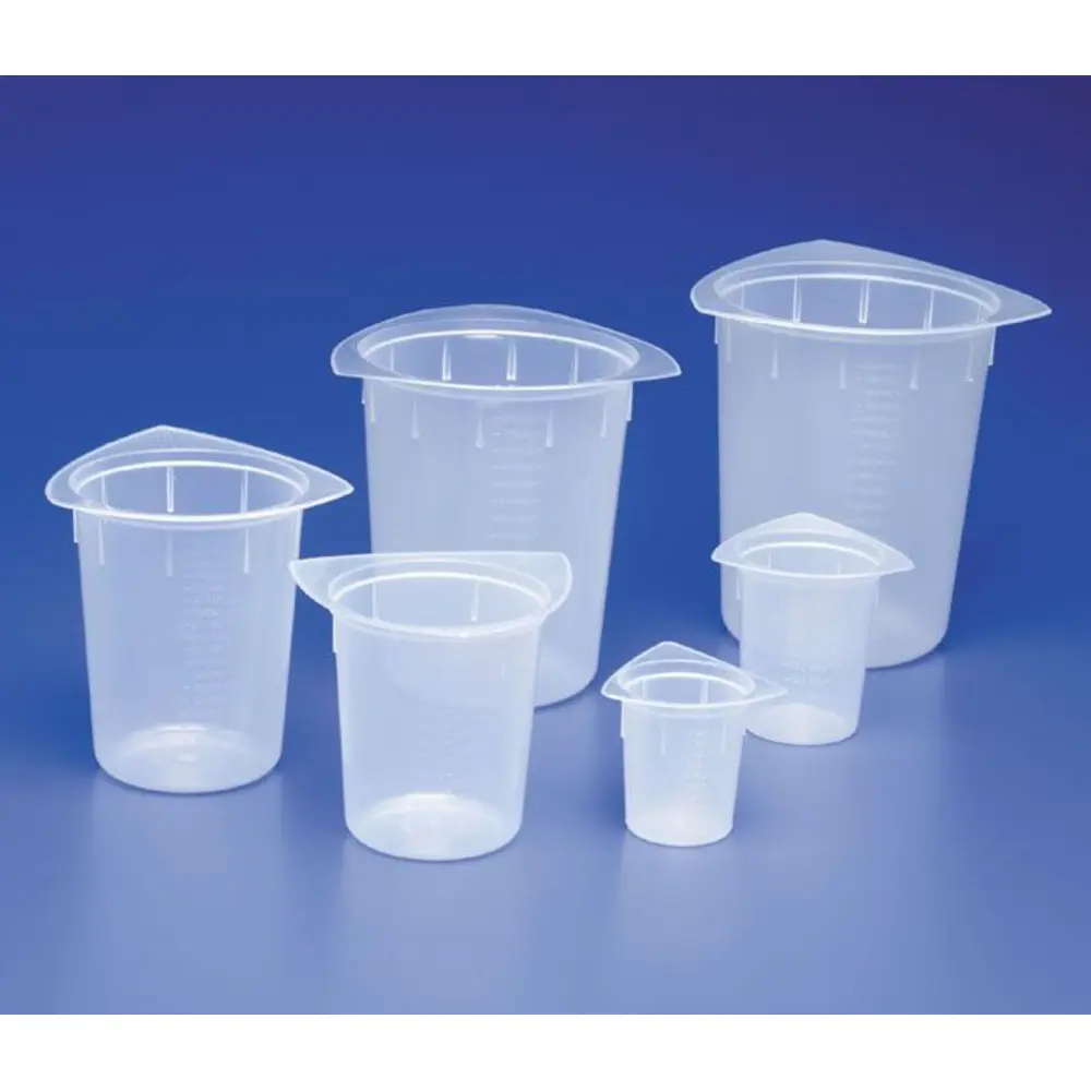 Disposable Tri-Pour Graduated Beakers