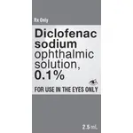 Diclofenac Drops 0.1%, 2.5mL