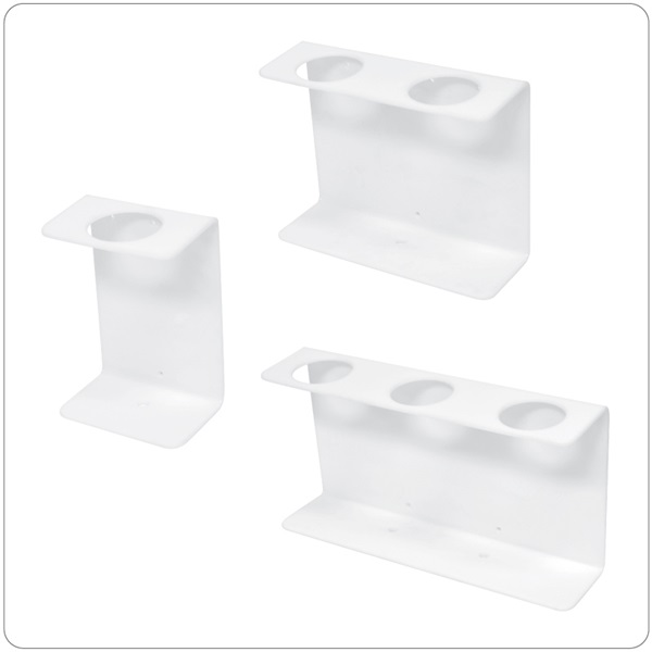 Ready Care - 32oz Natural Oblong Dispenser Brackets, White