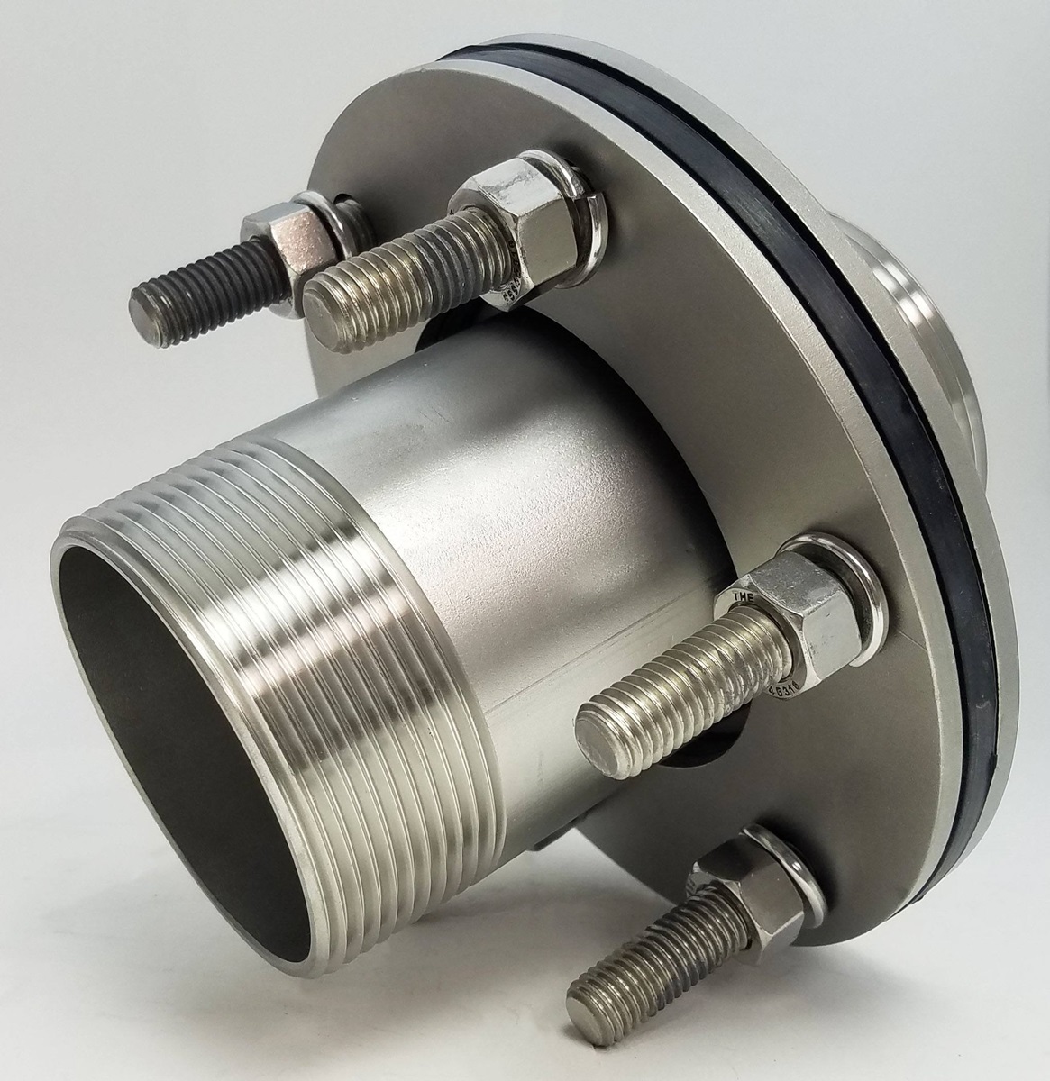 CCI - 3" Bolted Full Nipple Tank Fitting - Stainless Steel