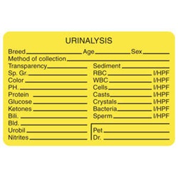 Tabbies - Urinalysis Labels